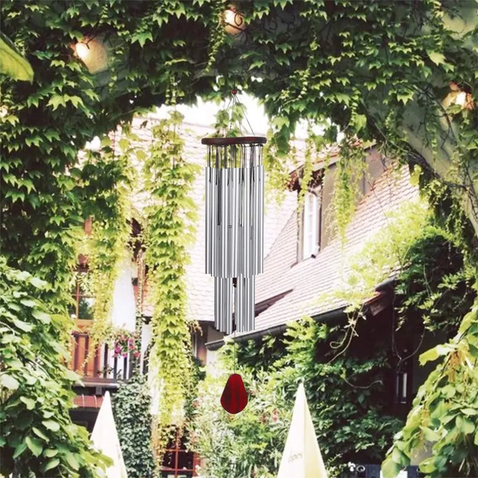 27 Tubes Handmade Large Wind Chimes for Outside with Tuned Hummingbird ...