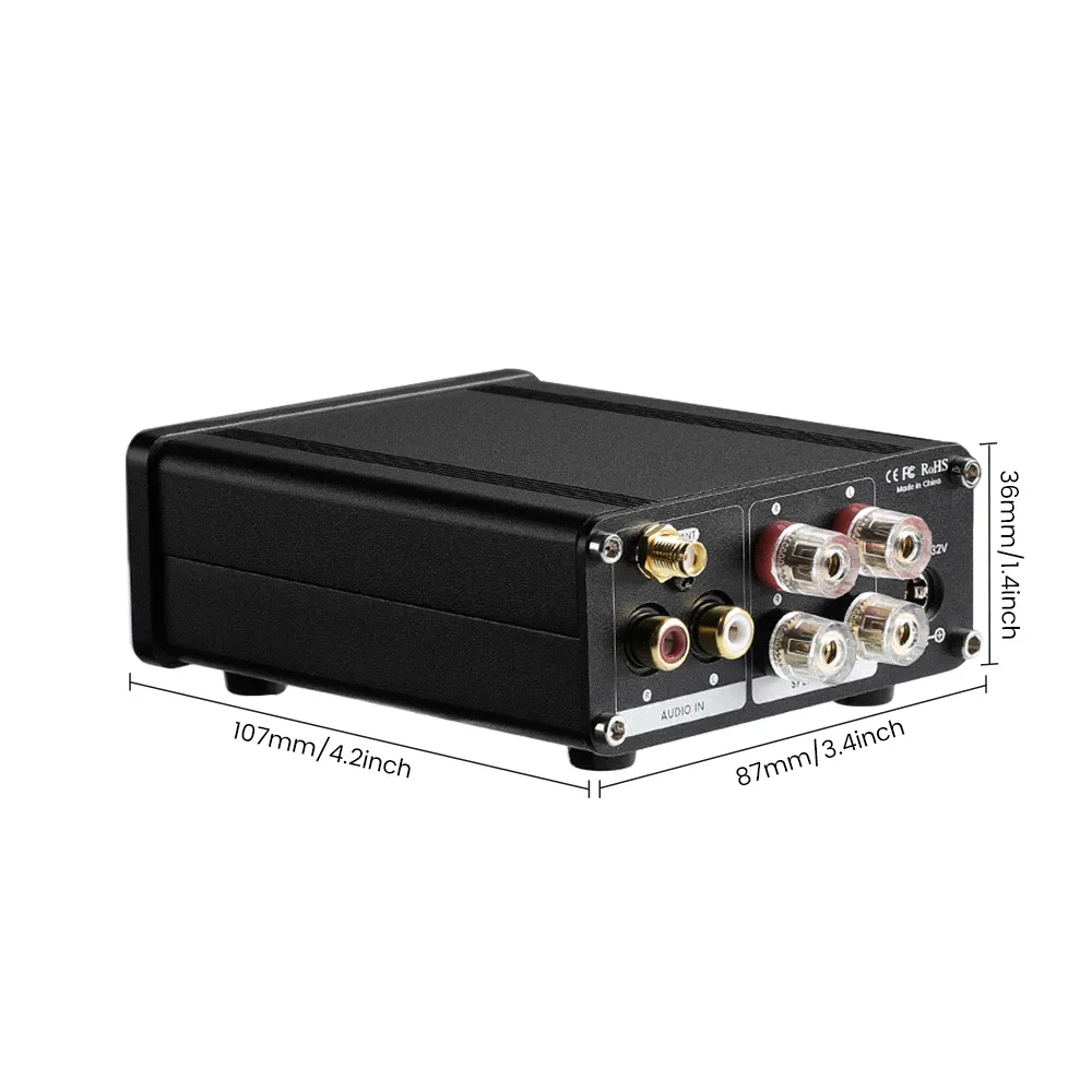 Upgraded A05 100W Hi-Fi Stereo Amplifier, Bluetooth 5.0 TPA3221 TPA3255 ...