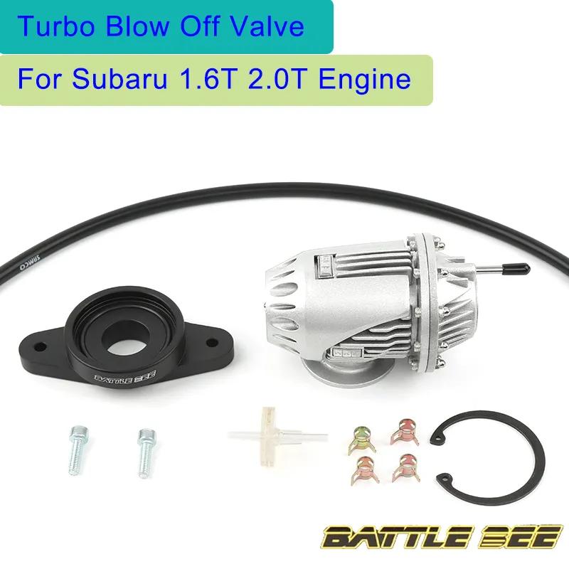 SQV4 Turbo Blow Off Valve - Black/Silver Aluminum SSQV BOV Adapter Pull ...