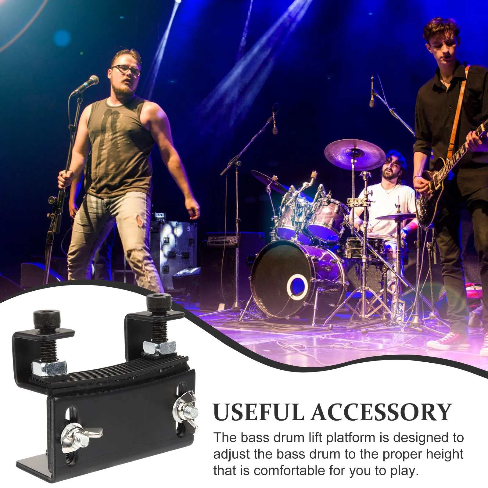 DHgate.com:Metal Bass Drum Risers | Height Boosting Drum Set Lifters ...