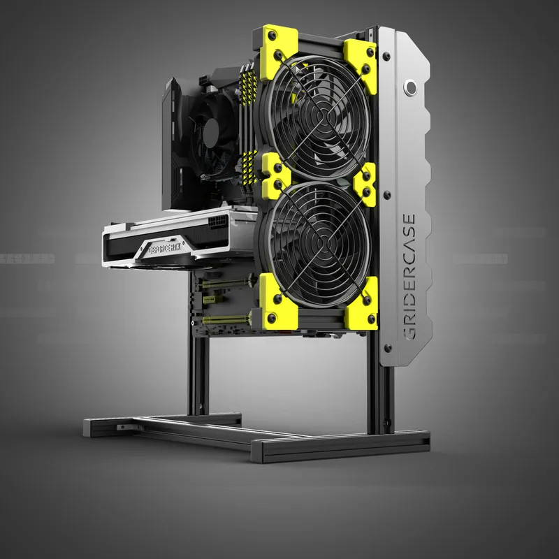 Open Air Pc Test Bench Mini Itx Matx Atx Aluminium Game Vertical Frame