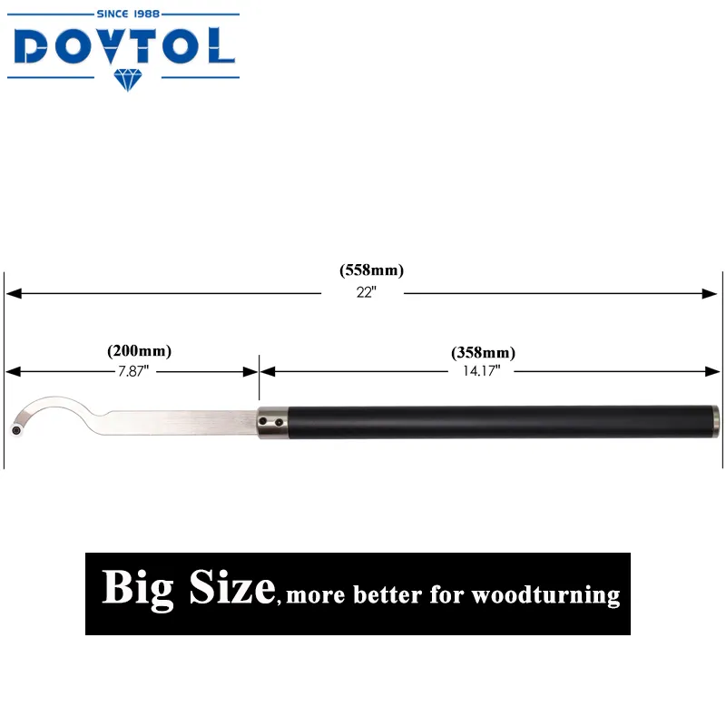 Swan Carbide Tipped Bowl Lathe wood chisel with Ci3 12mm Round Insert ...