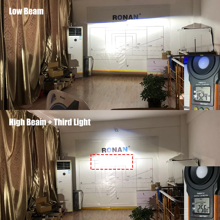 Ronan 56W 3 Hyperboloid Bi LED Projector Lens Matrix Dual LED Chips ...