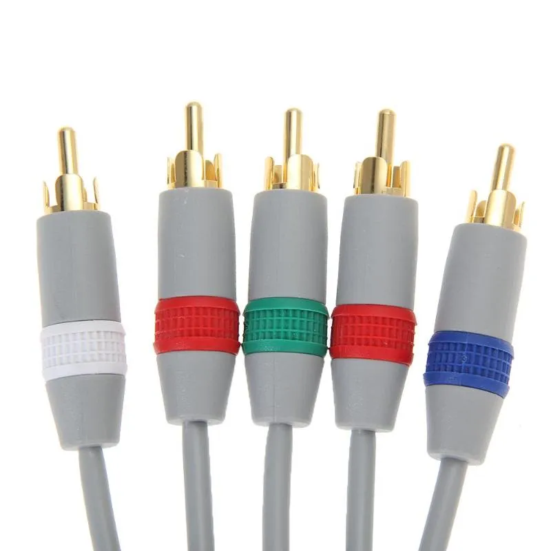 Cables For Wii Console - Component Video AV Cable 1080P, 5 RCA ...