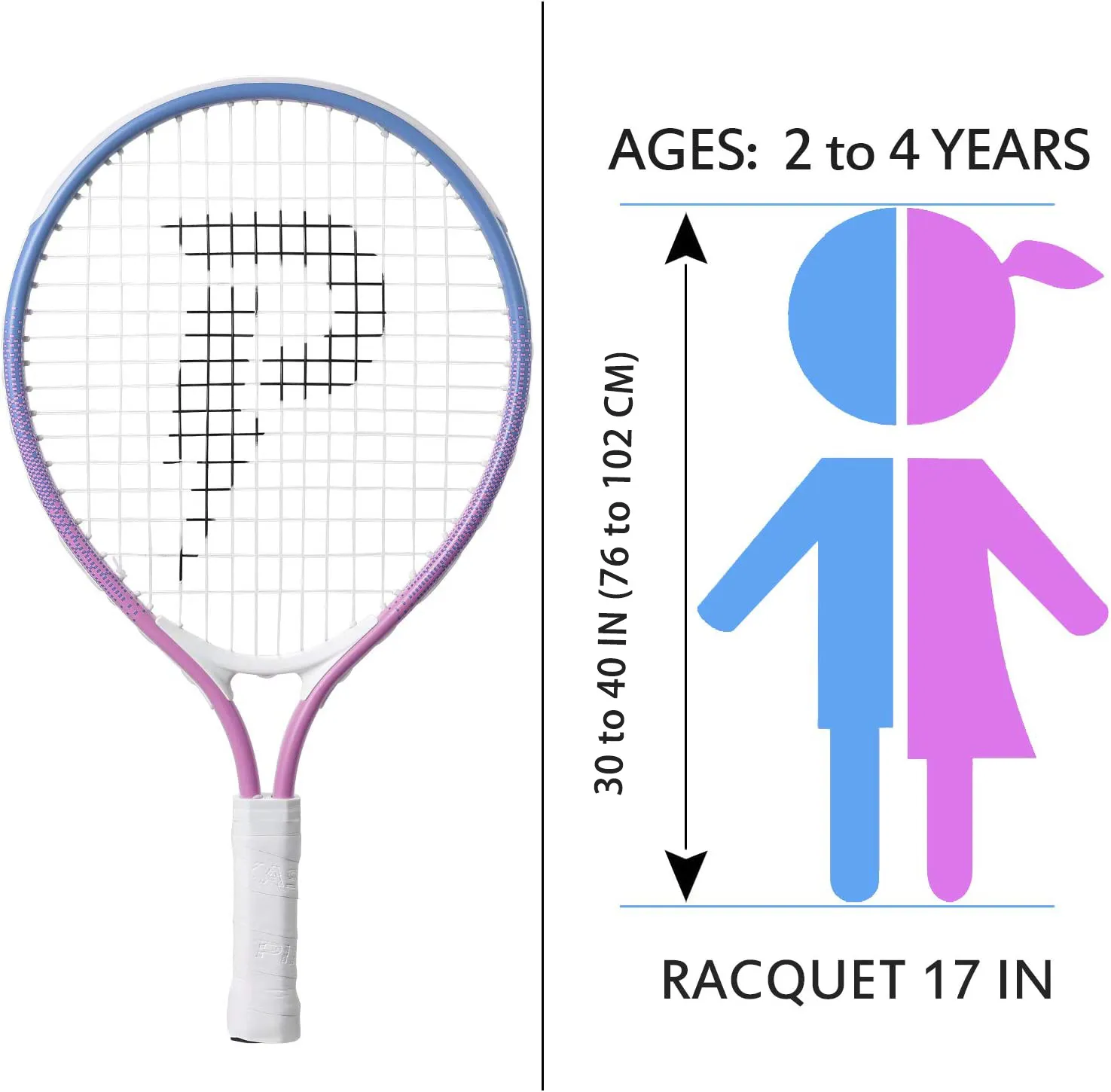 DHgate.com:2024 PIKASEN Kids Tennis Racket & Ball Set, 17" Lightweight ...