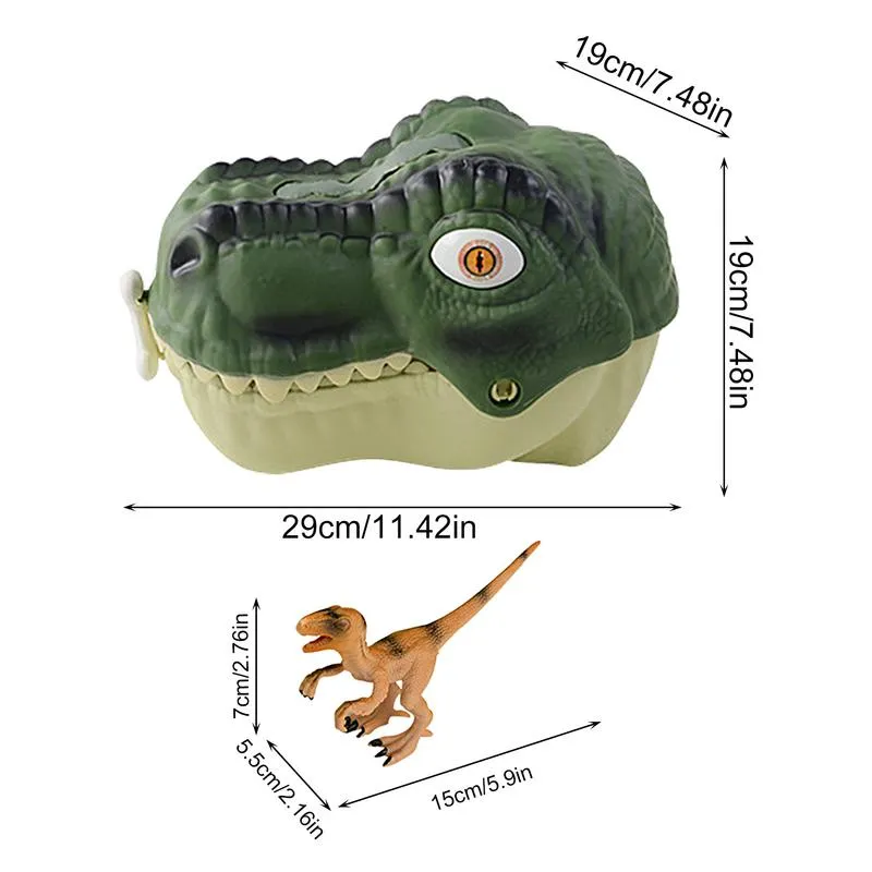 Educational Toy Table Ornaments: Dinosaur Head Storage Box Toy for ...