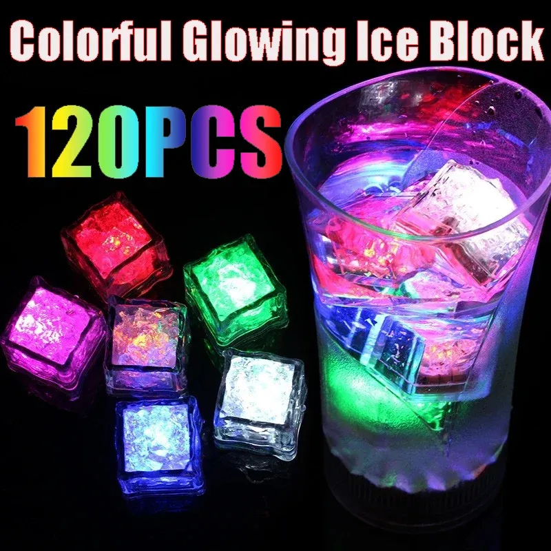 LED Ice Light Glowing Ice Cubes Touch Sensitive Lights for Bar ...