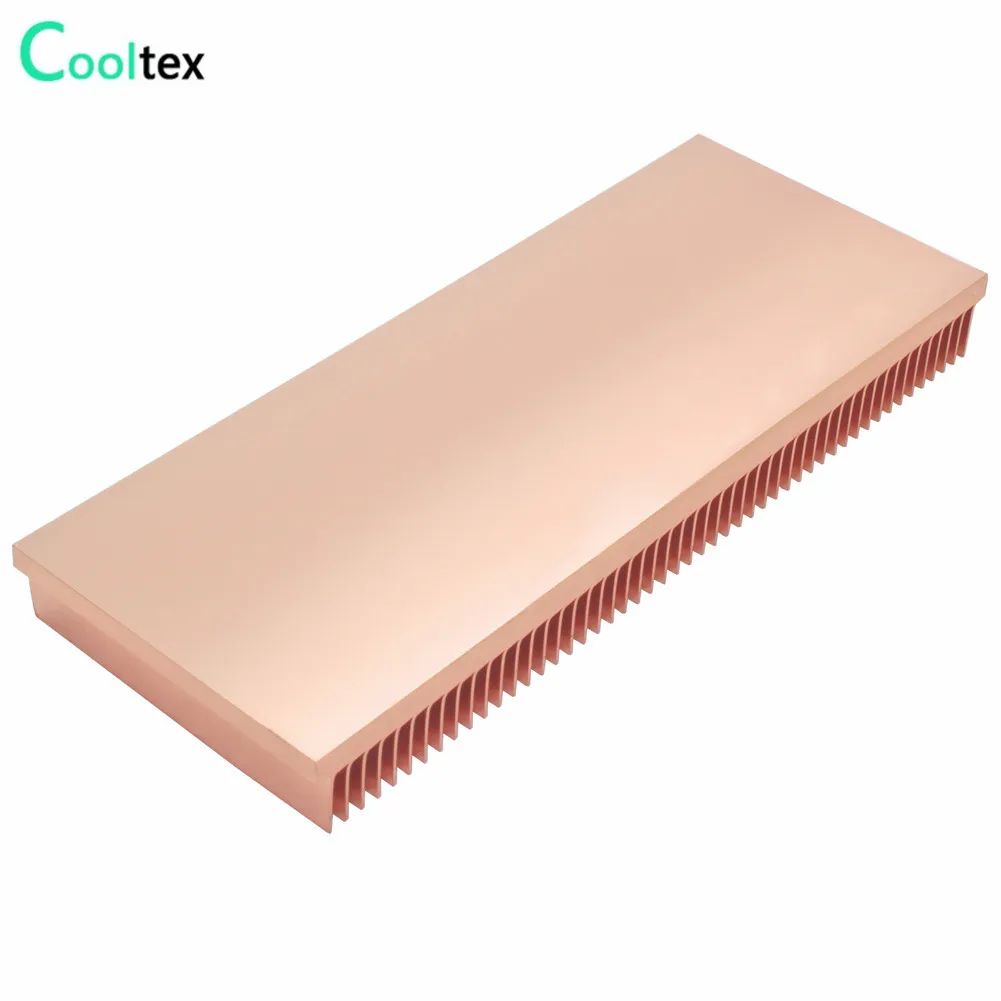 Pure Copper Heat Sink Radiator Cooler Skiving Fin Design For LED ...