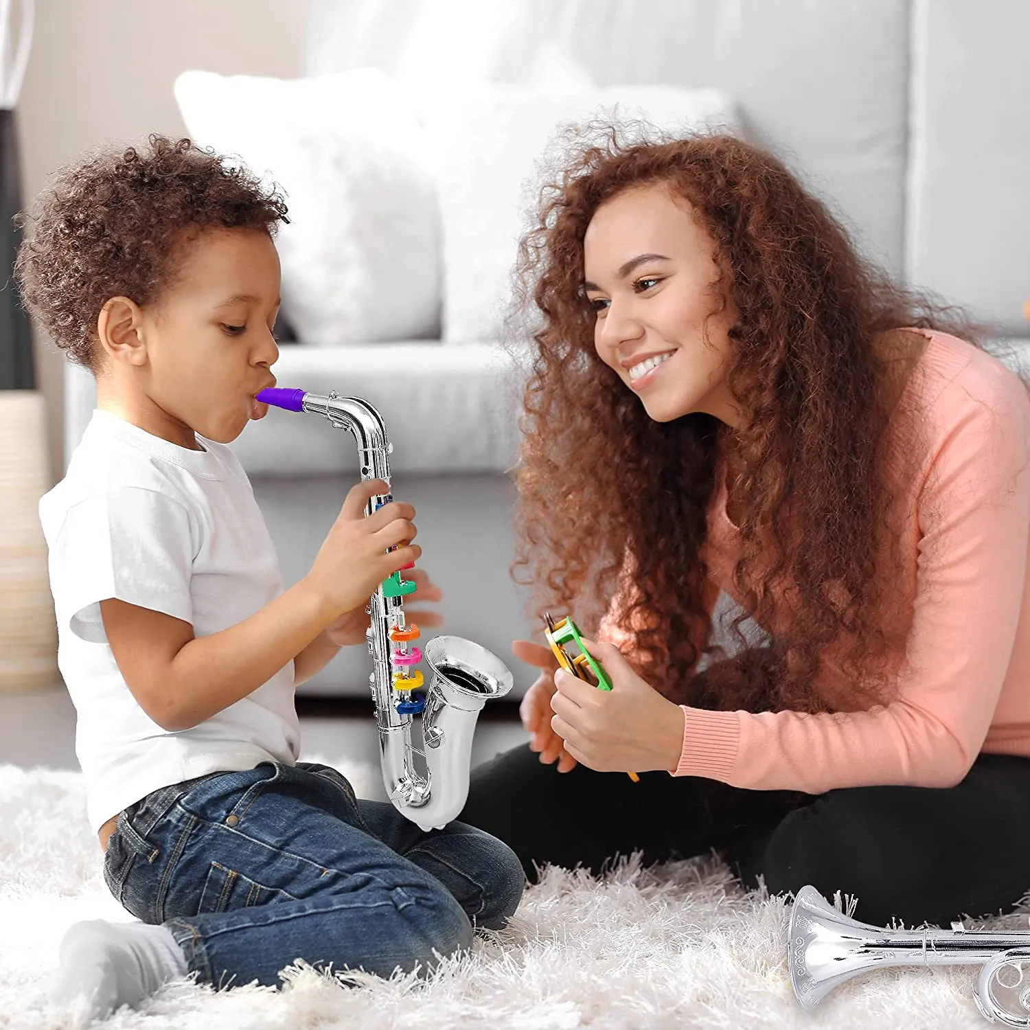 NEW Colorful Toy Clarinet for Kids: 8-Key Educational Musical ...