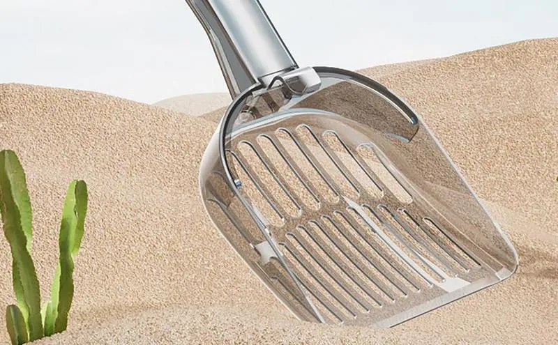 Durable Litter Box Scoop - Ergonomic Cat Litter Box Scooper with Angled ...
