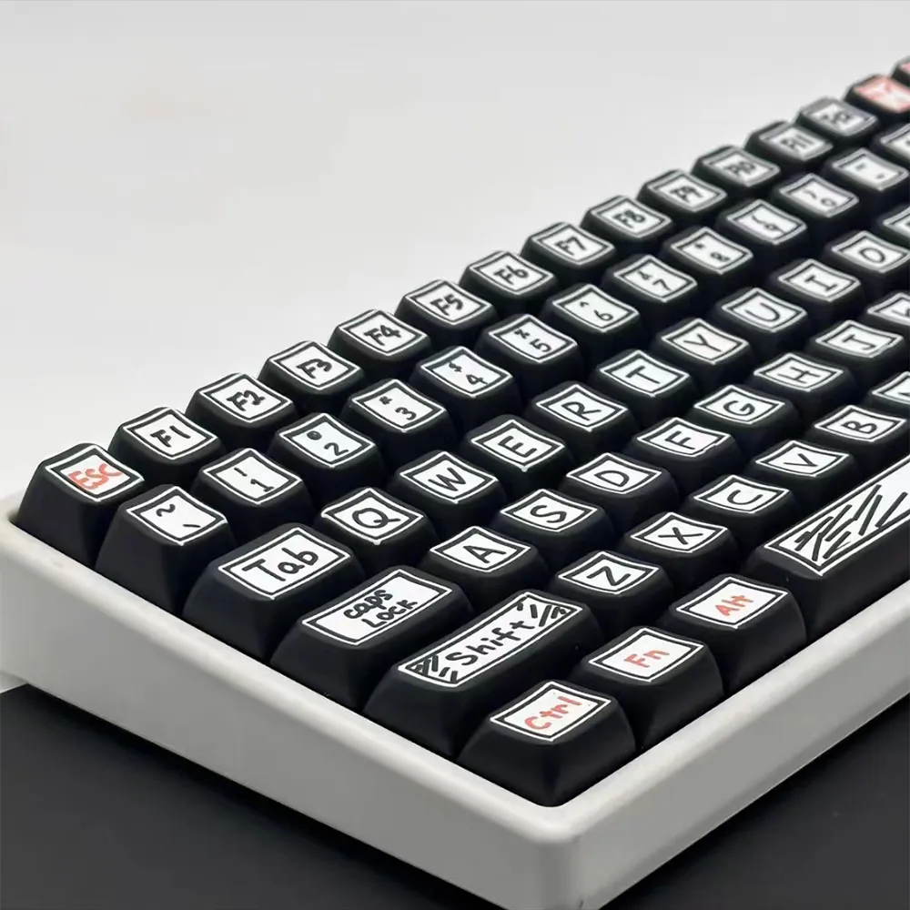 126 Keys Personality Graffiti Keycap Set XDA MDA Profile PBT Dye Sub ...