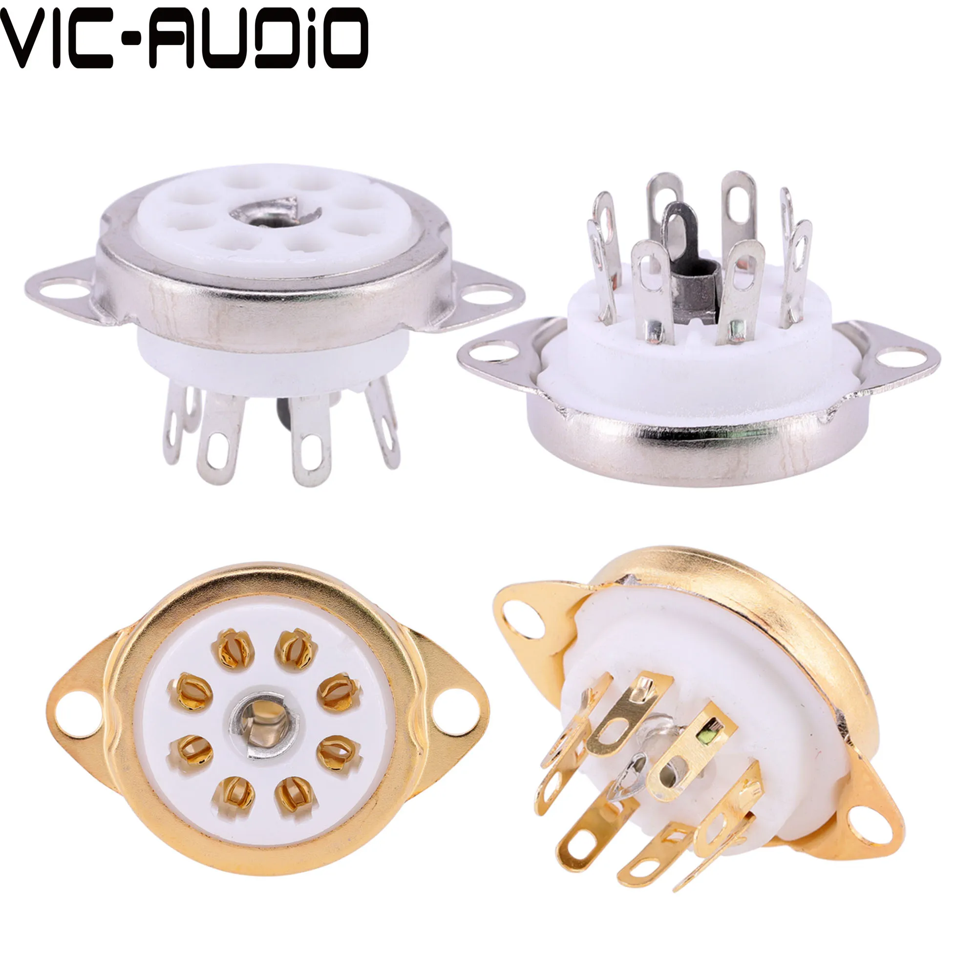 8Pin Ceramic Tube Socket GZC8-Y-9 for ECC40 AZ41 EF40 EF42 EL41 Vacuum ...