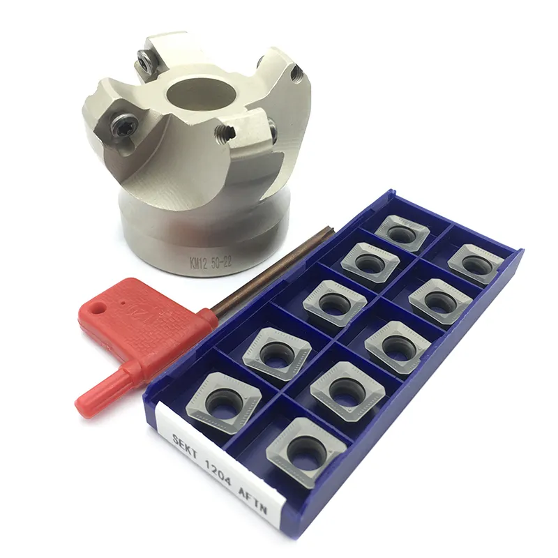 Carbide Cutting Tools Set Carbide Inserts + KM12 50-22 Milling Cutter ...