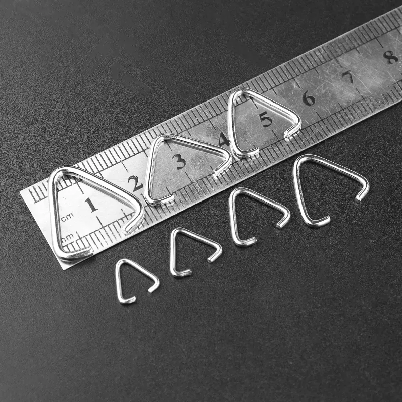 50-Metal Triangle Buckle Clasps Jump Rings for Jewelry Making from ...