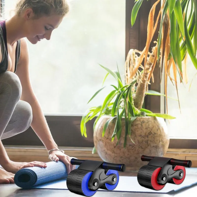 Upgraded Double Ab Roller Wheel Set, Non-Slip Ab Wheel Roller Kit for ...