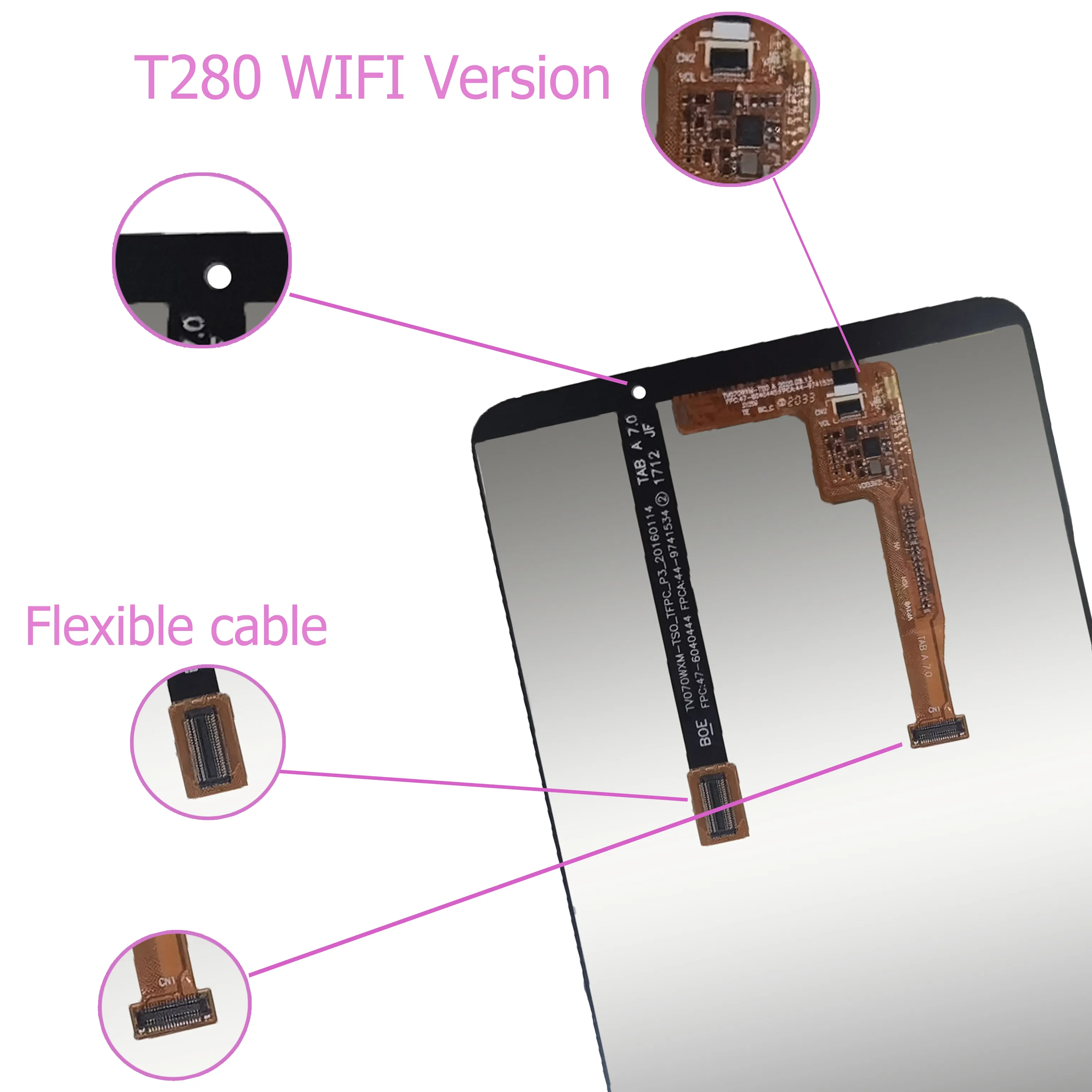 DHgate.com:7'' LCD Screen Replacement for Samsung Tab A 7.0 2016 SM-T280 SM-T285 - Touch Screen ...
