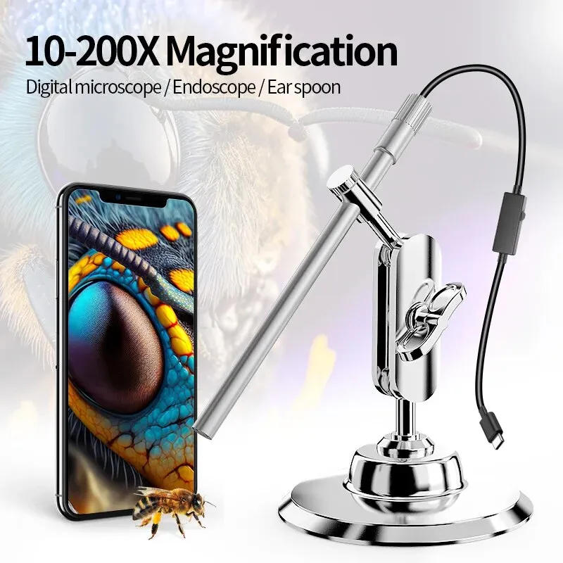 DHgate.com:10X-200X USB Digital Microscope with Stand, Handheld ...