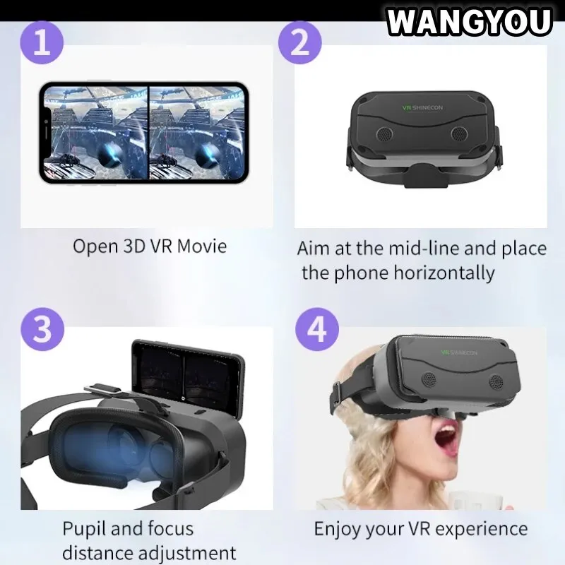 DHgate.com:VR Glasses Headset | Immersive 3D Entertainment | Adjustable ...