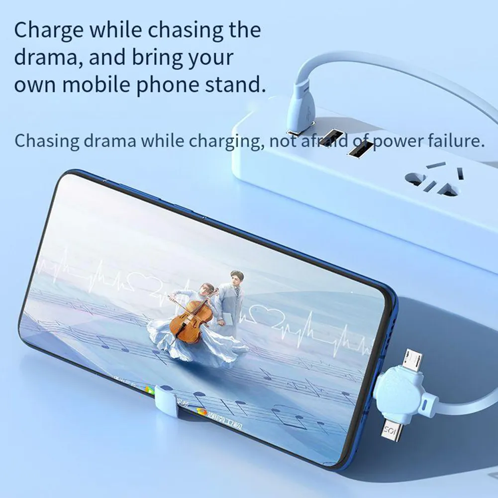 Multi Charging Cable 120W 6A Retractable 3-in-1 Charging Cable with ...