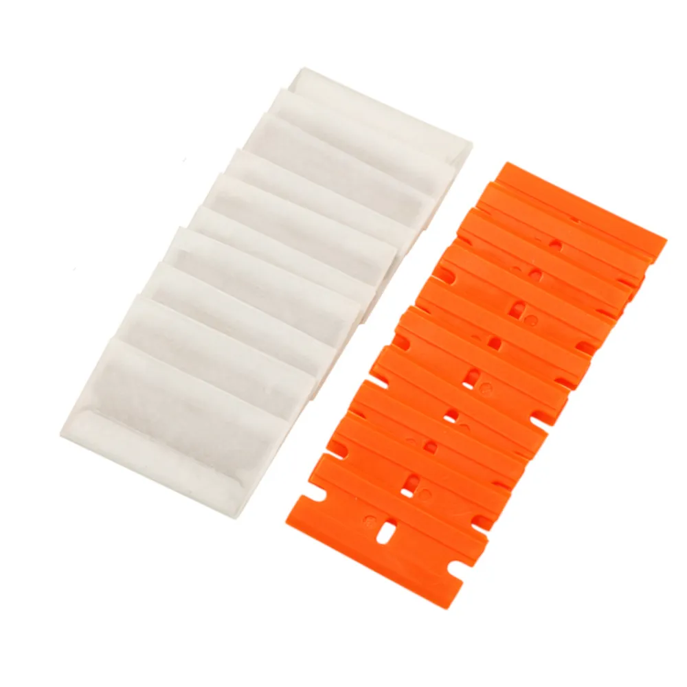 Plastic & Metal Razor Scraper Squeegee with Plastic Handle for Removing ...