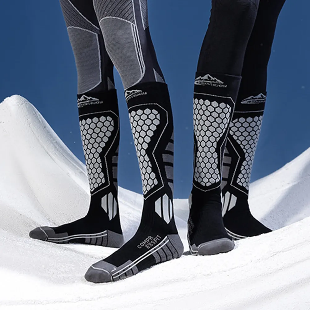 Thermal Wool Sports Socks for Skiing, Cycling, Snowboarding ...