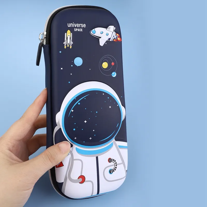 Astronaut Rocket Pencil Case: Cute EVA Stationery Box with Animal ...