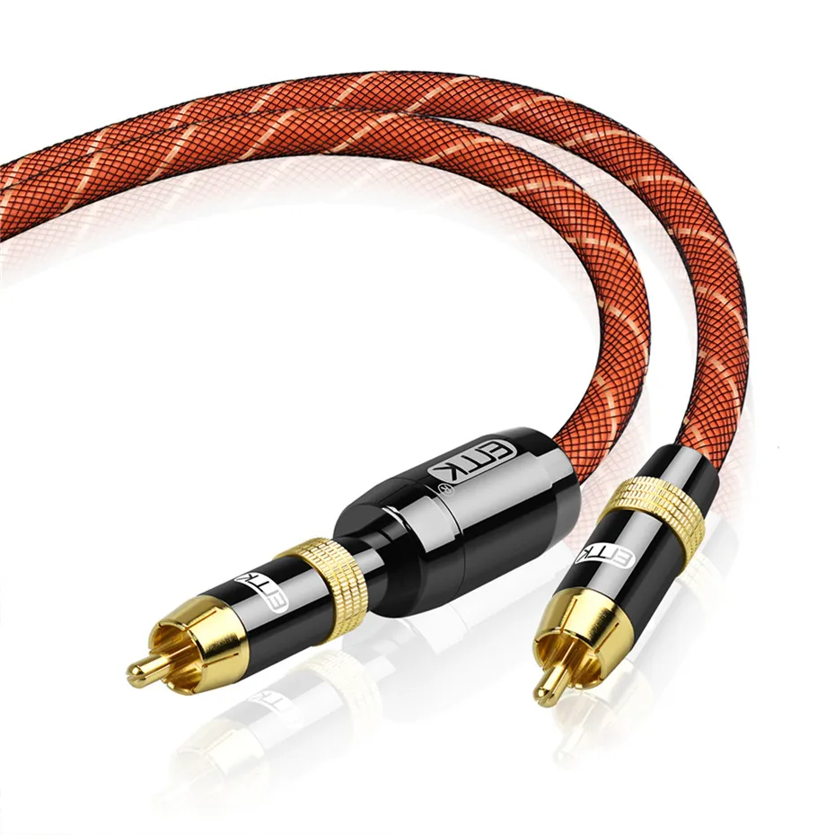 DHgate.com:EMK RCA Audio Cable, 5m/10m Coaxial Cable Digital Audio Cord ...