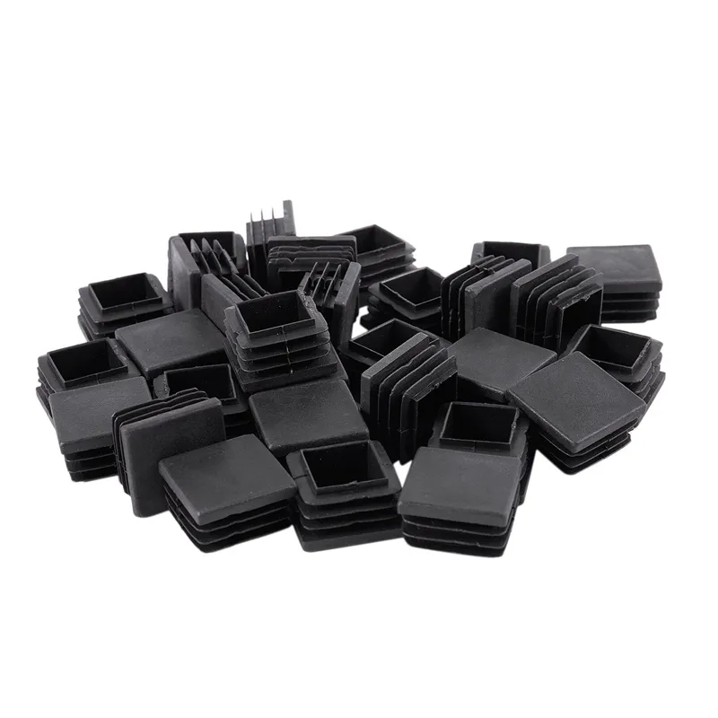 Square Tubes Black Plastic / PVC Box Section Pipe - 1 Metre Length ...