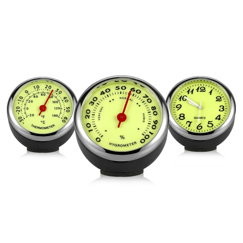 3-in-1 mini cooper dashboard lights Luminous Clock with Thermometer ...