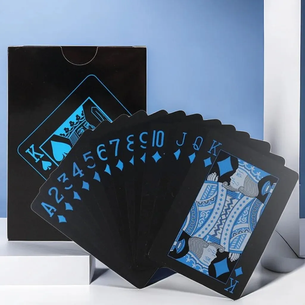 Premium Waterproof PVC Playing Cards with Box, Perfect for Deck Party ...