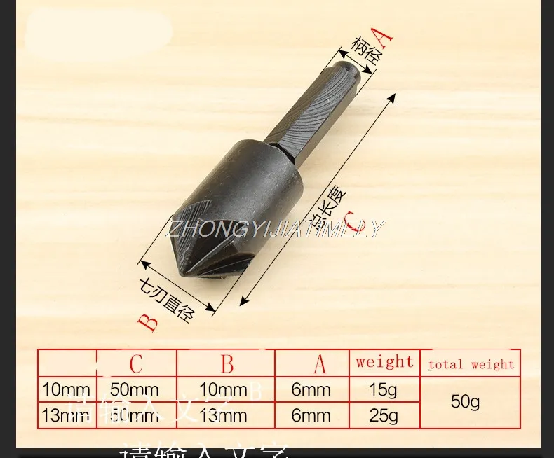 Set of 2 Hand-Drilled Chamfer drill bits with Spiral Fixed Point and ...