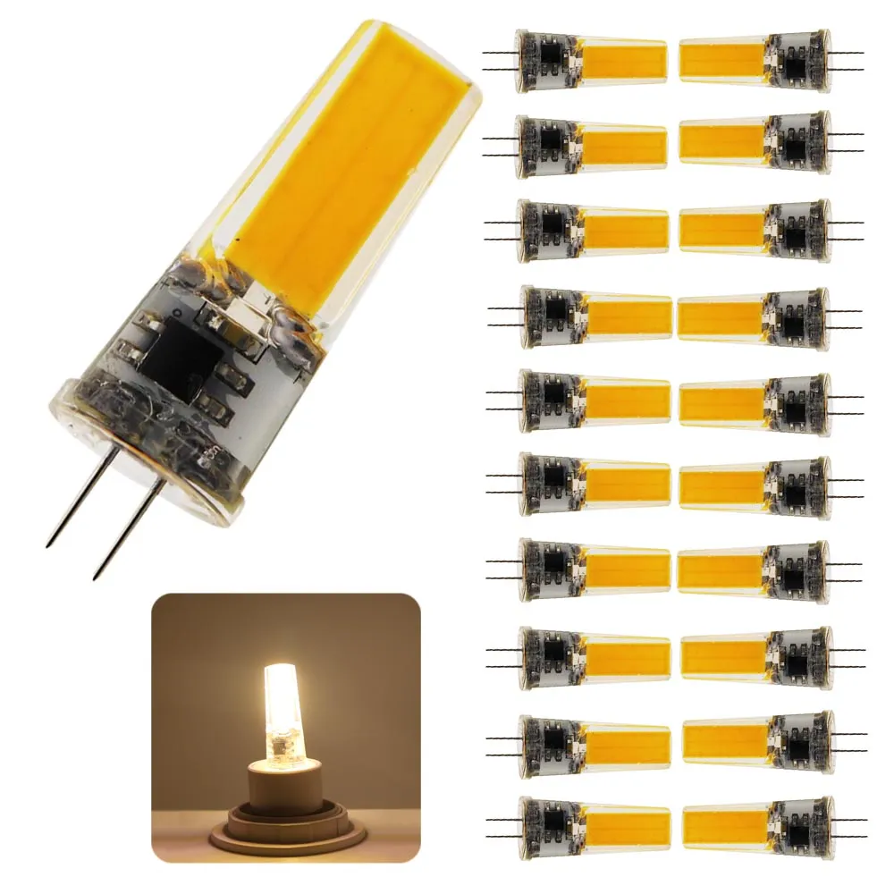 DHgate.com:20 Pack G4 COB LED Bulbs, AC/DC 12V-220V, 5W, Crystal LED ...