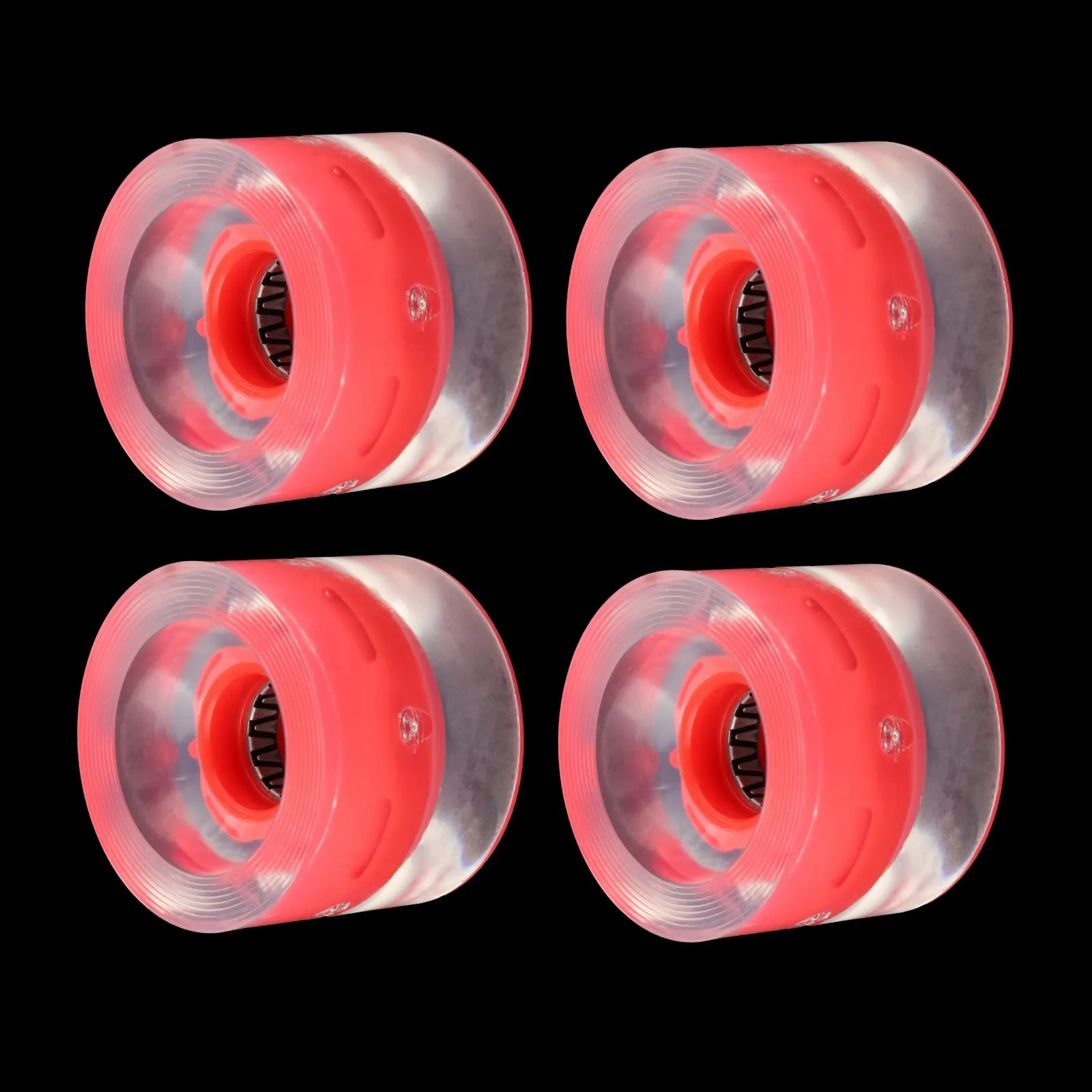 Glowing 4-Pack 60mm 78A LED Skateboard Wheels - Light Up Longboard ...