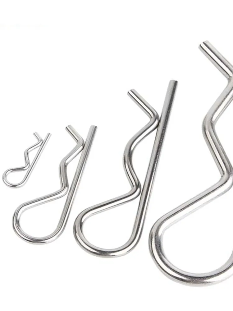 Fastener Clip Assortment: R Type Cotter Pins, Spring Steel Retaining ...