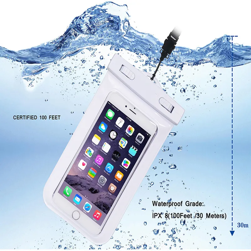 IPX8 Certified Transparent Underwater Phone Case for iPhone/Samsung ...