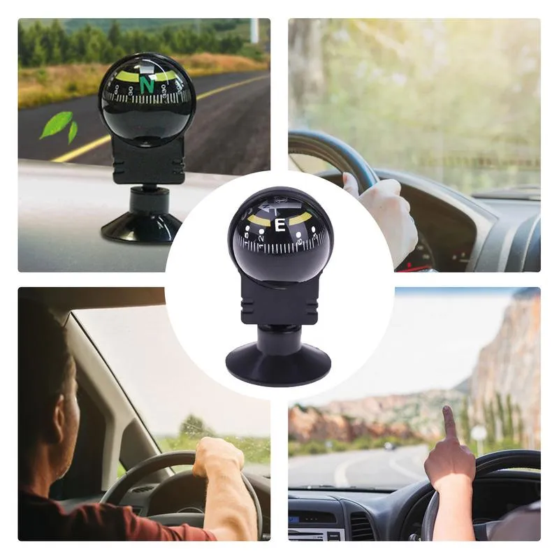 Dashboard Compass Ball Adjustable Car Compass For Hiking & Driving ...