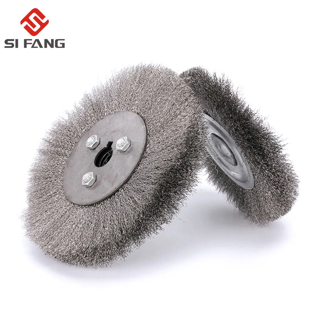 Steel Wire Brush Wheels for Bench Grinder 75mm to 300mm Round Wire ...