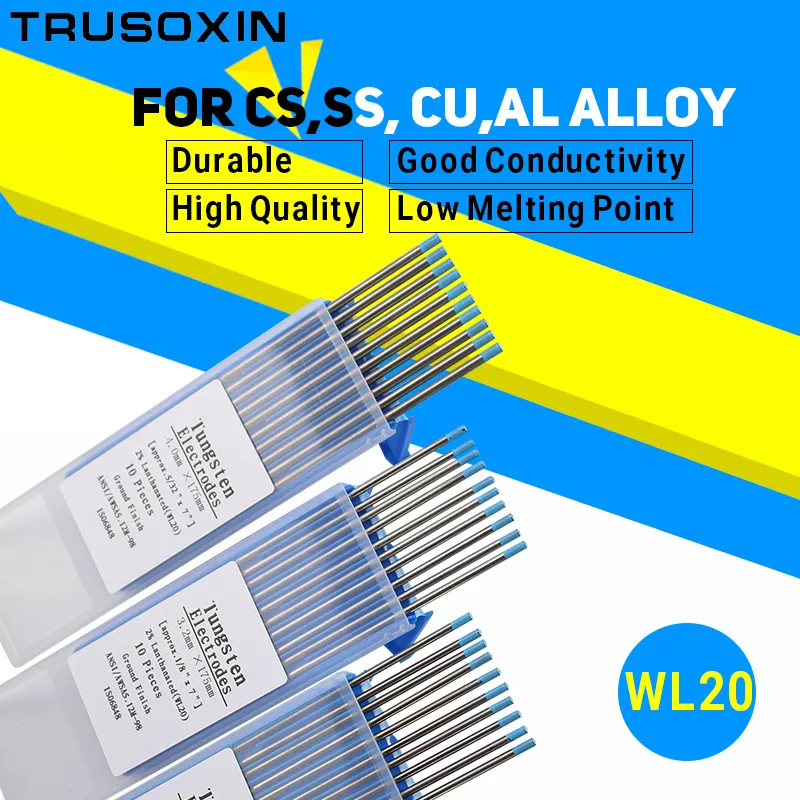 TIG Welding Accessories Kit Lanthanated Tungsten Electrode Set Blue ...