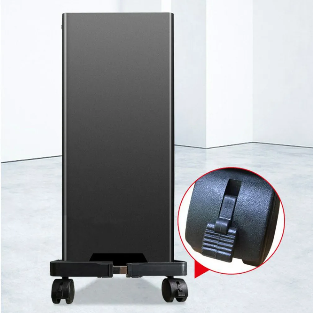 Mobile Adjustable Computer Tower Holder Stand Rolling CPU Cart With ...
