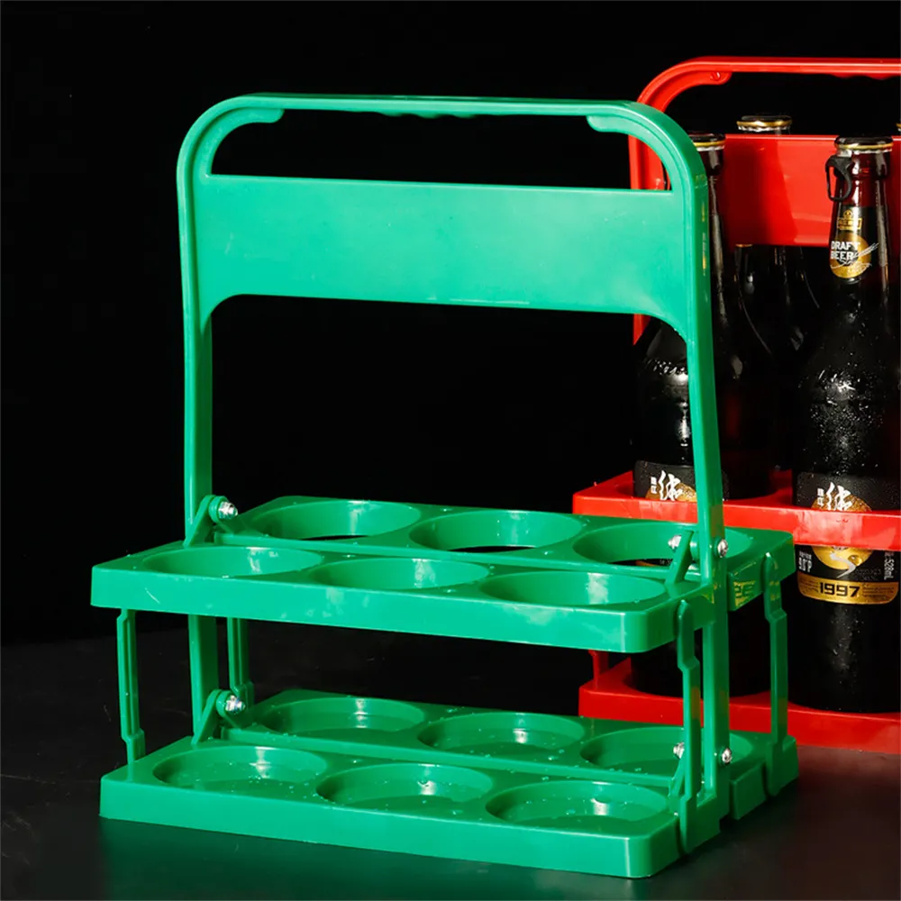 Foldable 6-Hole Plastic water bottle and carrier for Milk, Juice, Beer ...