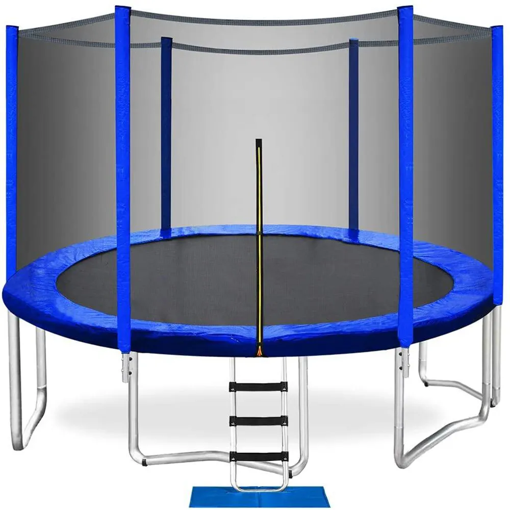 Ultra-Safe Trampoline: Large Outdoor Jump Fun, Enclosure Net Included ...