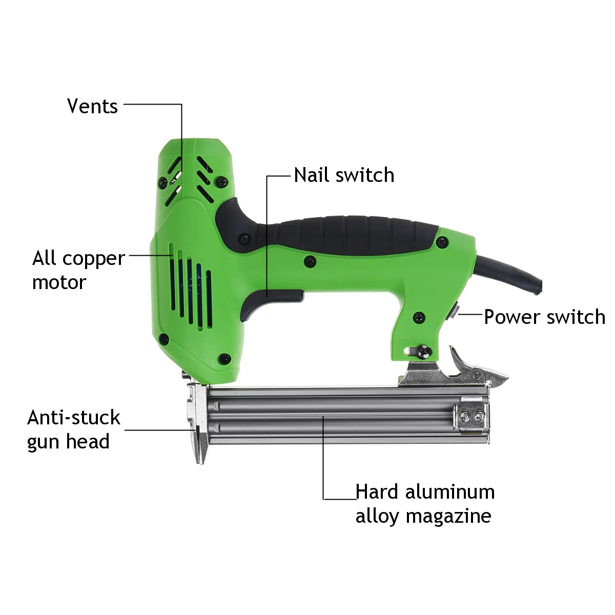 Powerful 2000W Electric Top Framing Nail Guns For Woodworking And ...