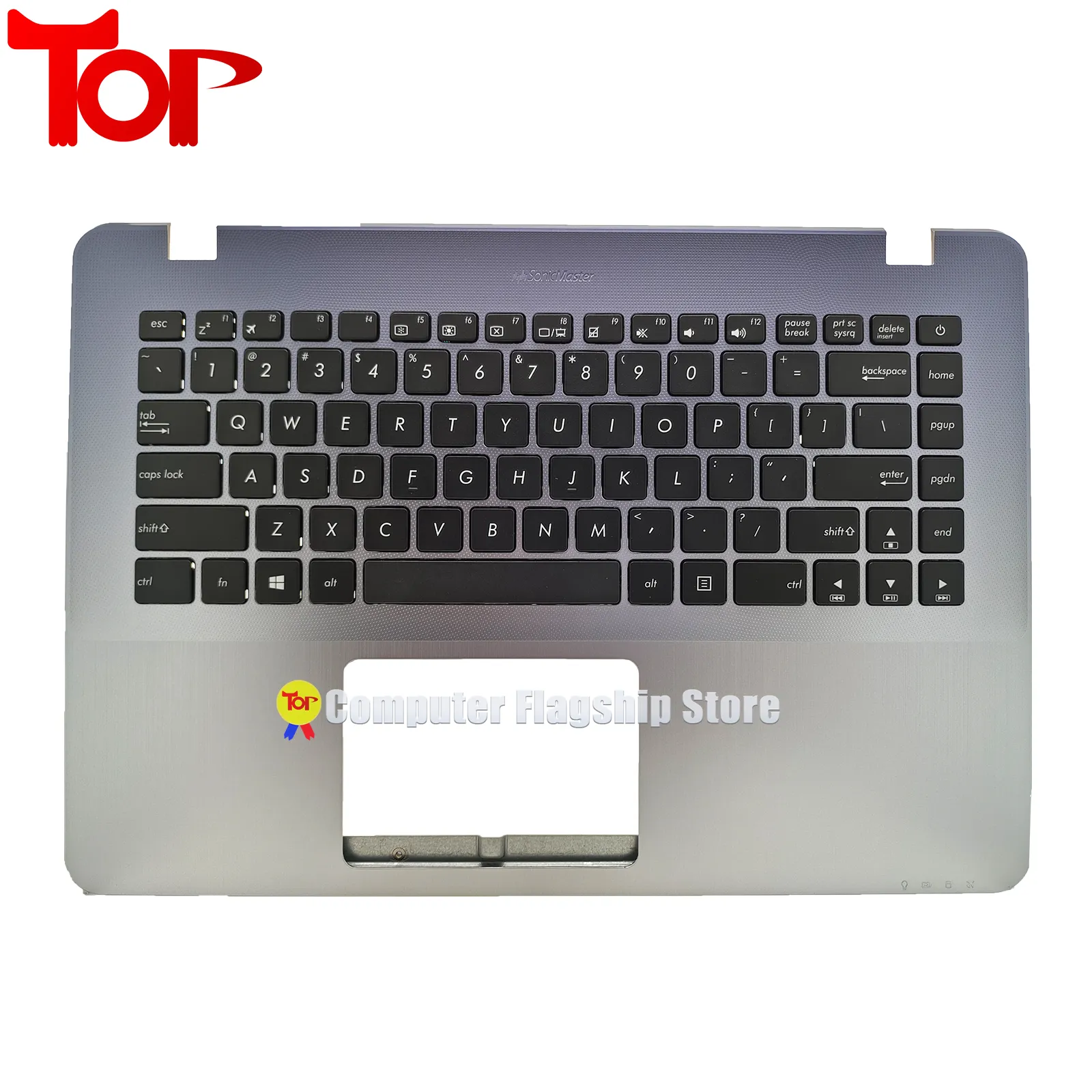 KEFU X442 Laptop Keyboard C Shell Assembly w/ Palmrest for ASUS X442 ...