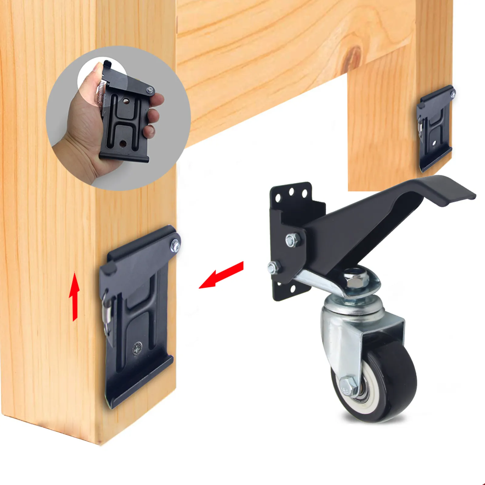 Heavy Duty Retractable Casters