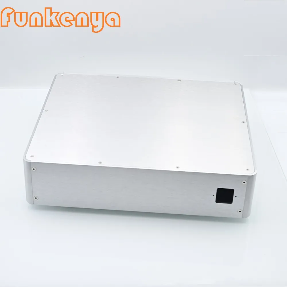 DIY Silver Aluminum Chassis Power home stereo amplifier with Hi-End DAC ...