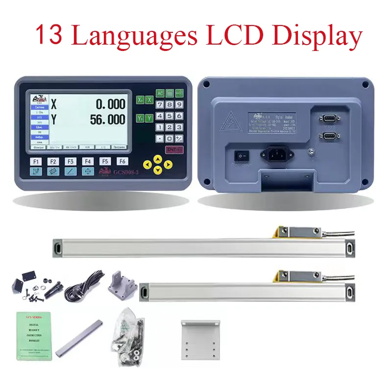 Digital Readout Scales Kit: 3 Axis LCD DRO With 2/3 Linear Scales 50 ...