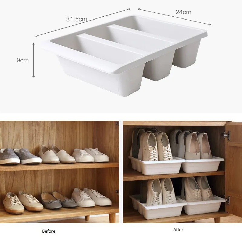 DHgate.com:Japanese-Style Plastic Space-Saving Shoe Storage Box - Set ...