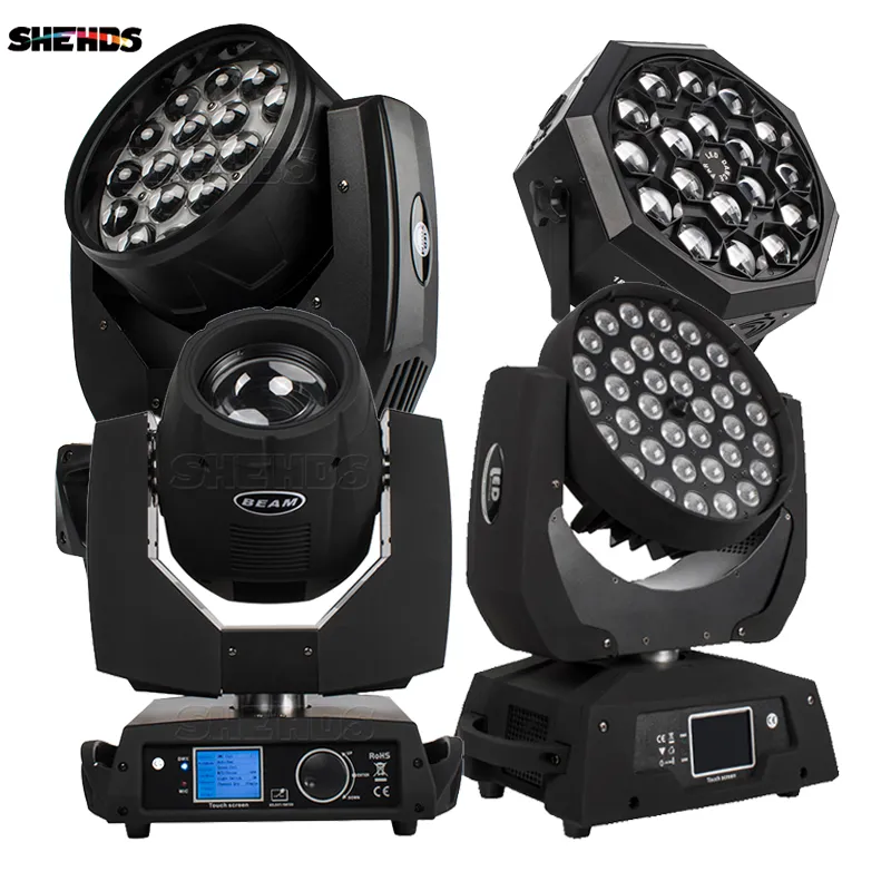 7R Beam LED Zoom Moving Head Light: 36x18W Wash 19x15W for Stage Disco ...