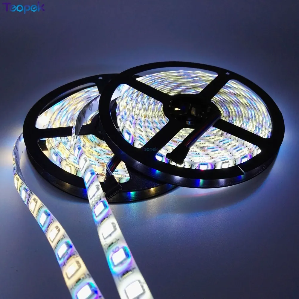 5M Dimmable RGBWW LED Strip Light, SMD 5050 IP30/IP65/IP67 Waterproof ...