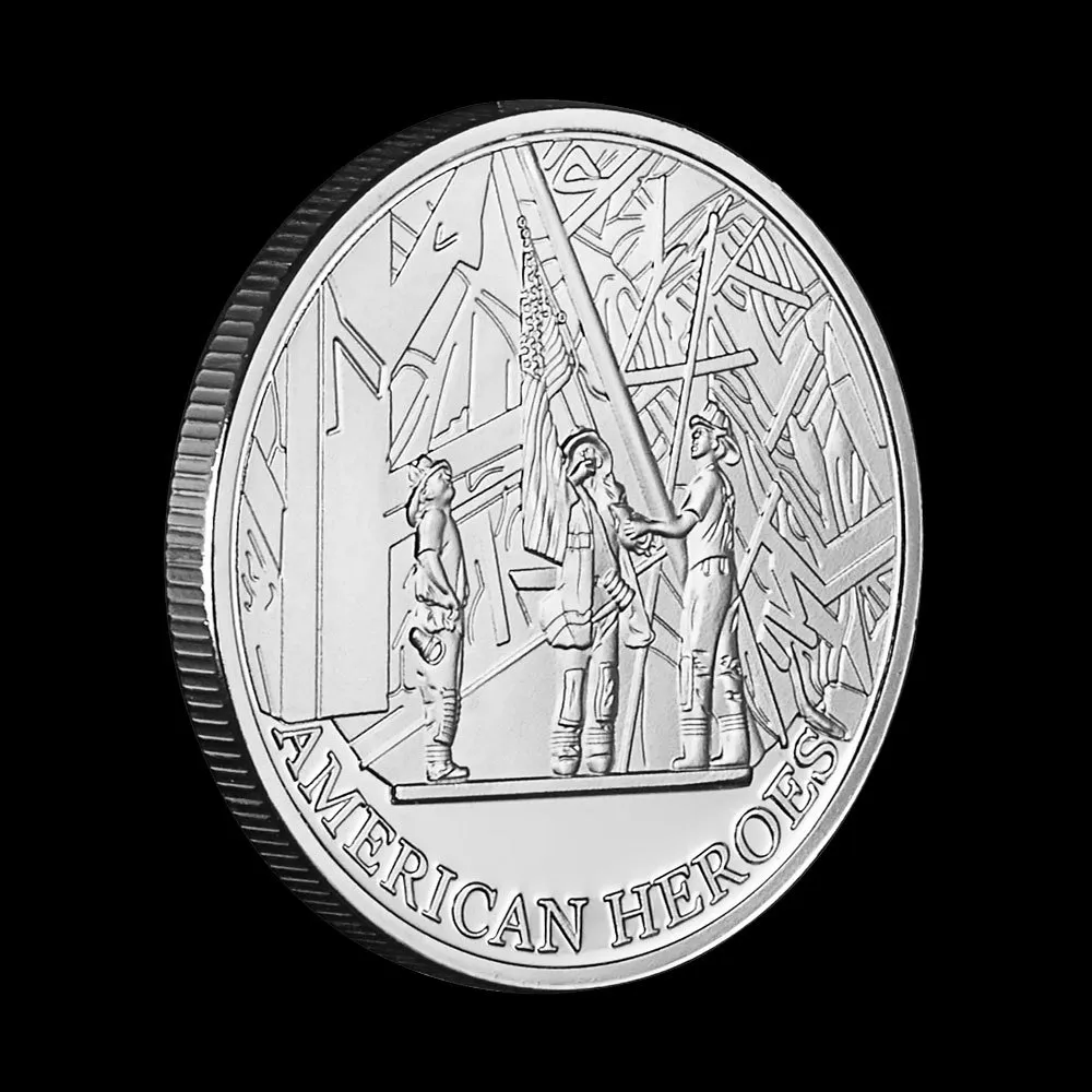 Silver-Plated Commemorative Coin - Honor American Heroes, September 11 ...